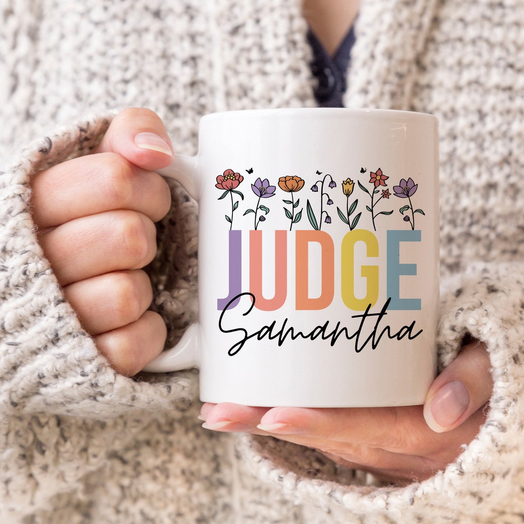 Personalized Judge Gift, Custom Judge Mug, Judge Birthday Gift, Legal ...