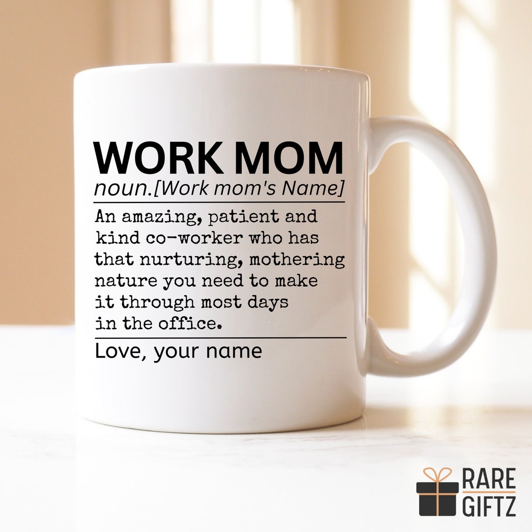 Work Mom Name Gift, Custom Work Mom, Best Work Mom Gift, Personalized ...