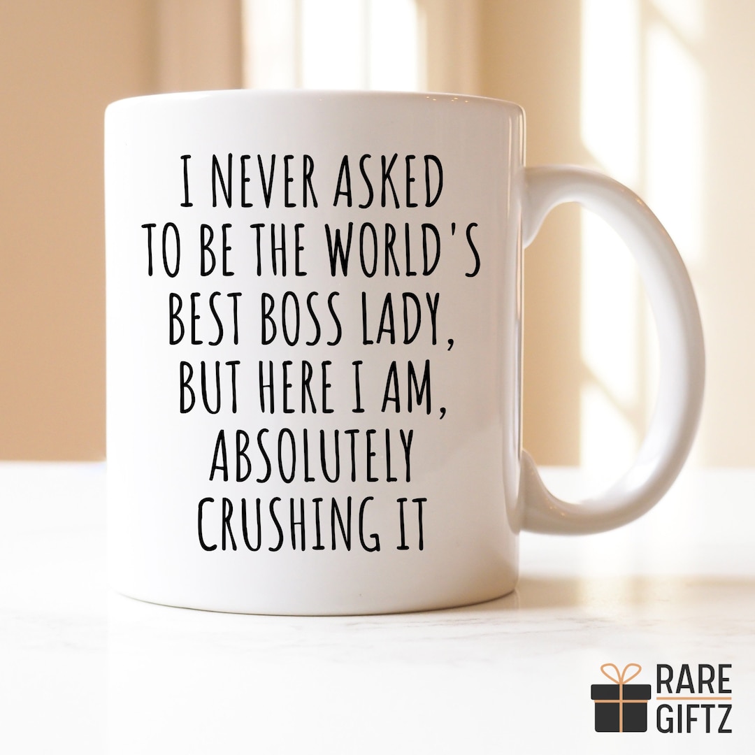 Funny Boss Lady Gift, Boss Lady Coffee Mug, Female Boss Gift, Female ...