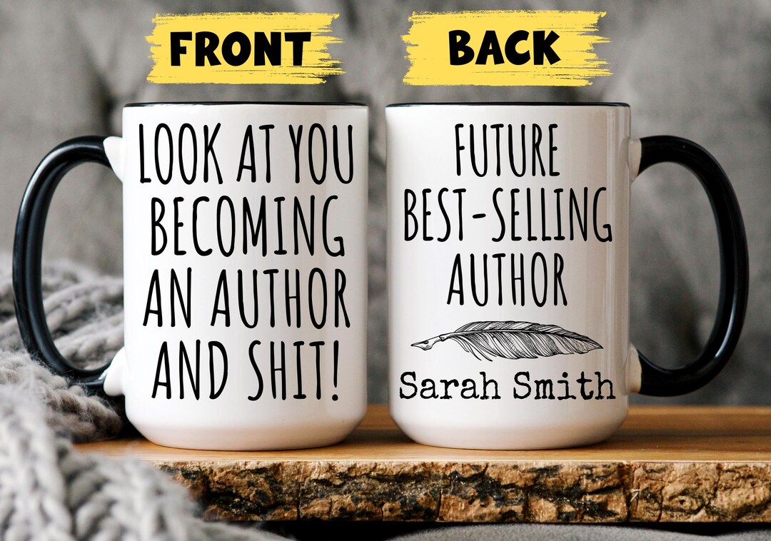 Future Best Selling Author, Funny Writer Gift, Journalist Mug ...