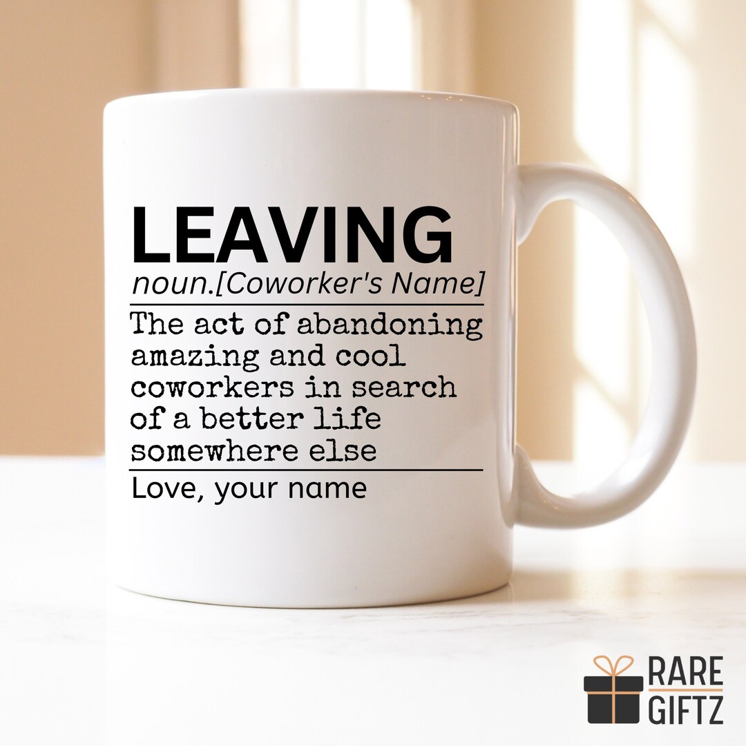 Coworker Leaving Gift Custom Farewell Gift Personalized - Etsy