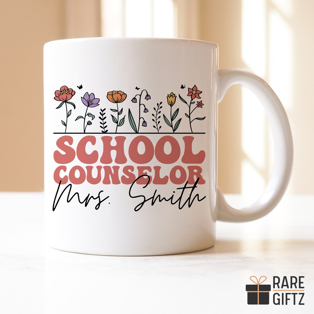 School Counselor Mug, Guidance Counselor Gifts, School Counselor ...