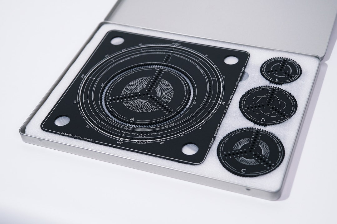 Professional Spirograph Drawing Toolset PLANARC 2.0 Spiral Makers Metal ...