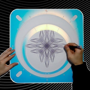 Big Professional Spirograph Drawing Toolset - PLANARC XL Spiral Makers ...