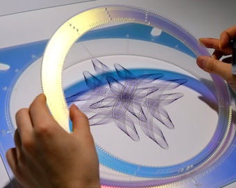 Giant Professional Spirograph Drawing Toolset PLANARC MEGA Spiral ...
