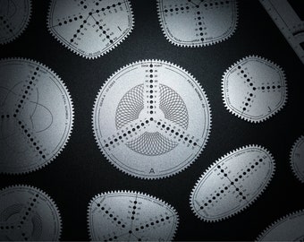 Giant Professional Spirograph Drawing Toolset PLANARC MEGA Spiral ...