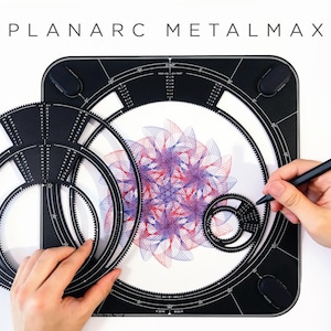7-in-1 Big Metal Spirograph Drawing Toolset - PLANARC Metalmax - Etsy