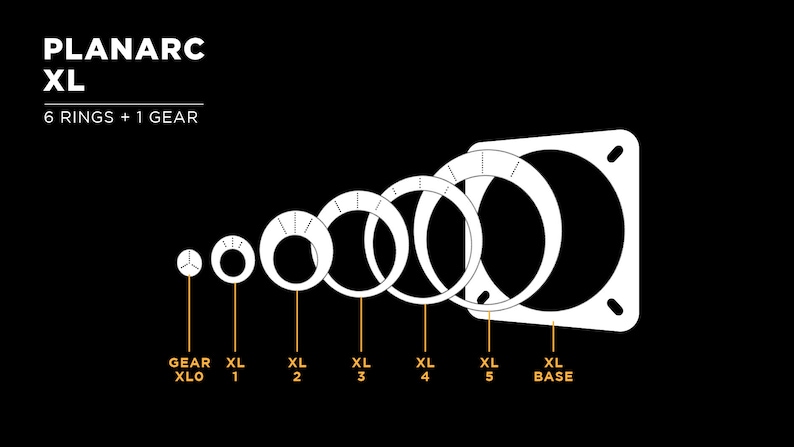 Big Professional Spirograph Drawing Toolset - PLANARC XL Spiral Makers ...