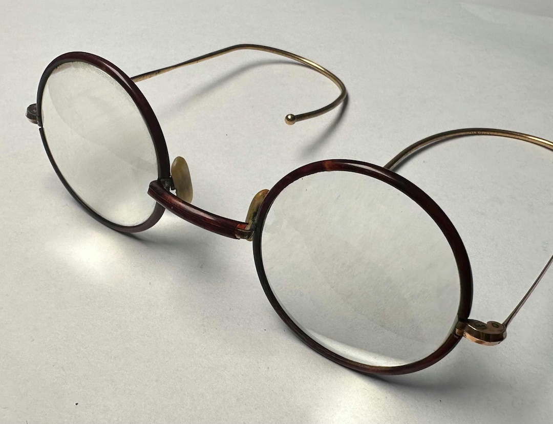 Antique Wire Rim Glasses 1900's - Etsy