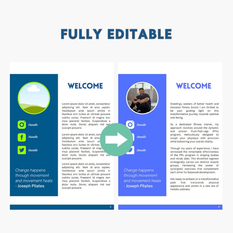 Editable Canva Template 4 Week Push-pull-legs Program for - Etsy Australia