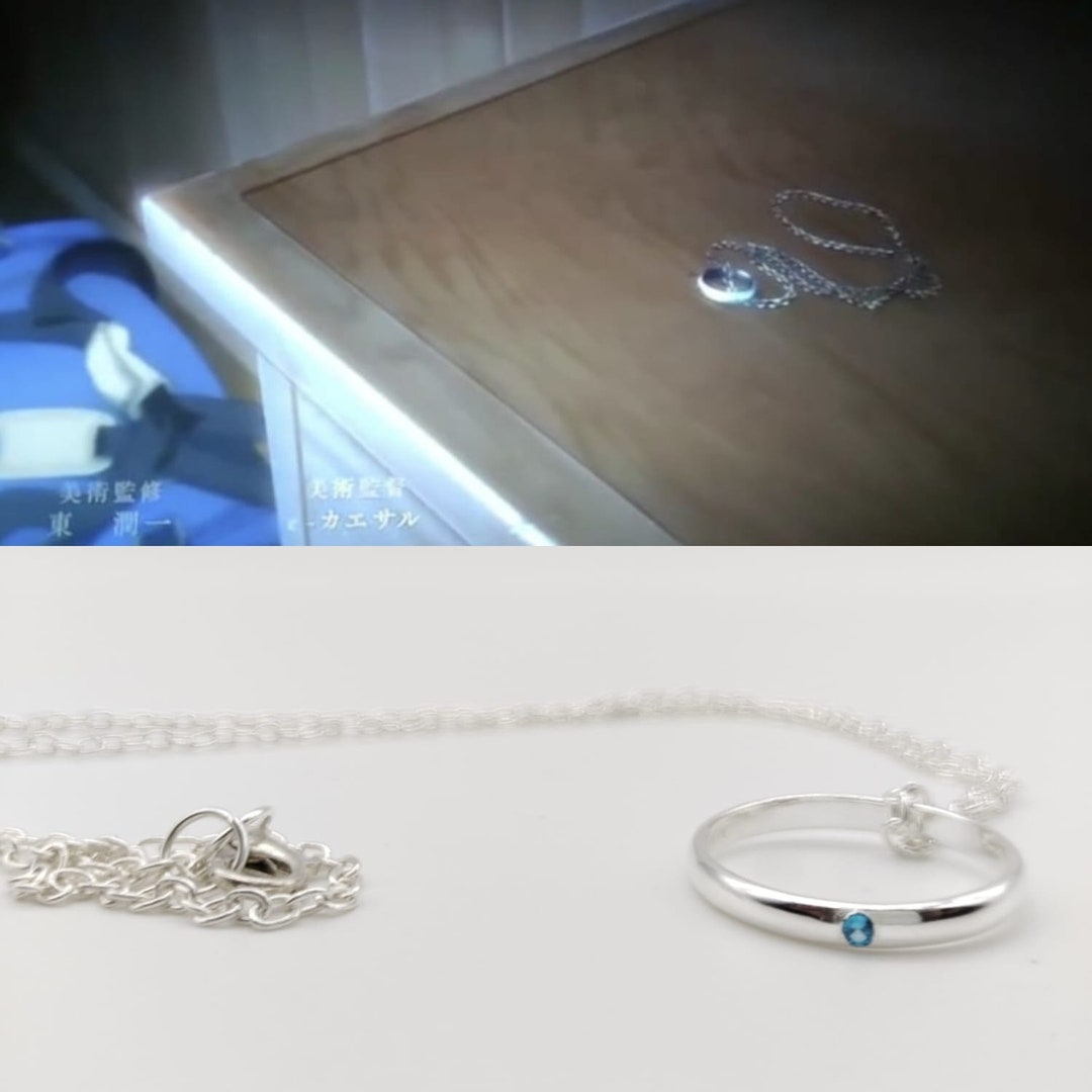 Y O-ring Necklace, J K-ring Necklace, 925 Sterling Silver Ring, JJK ...