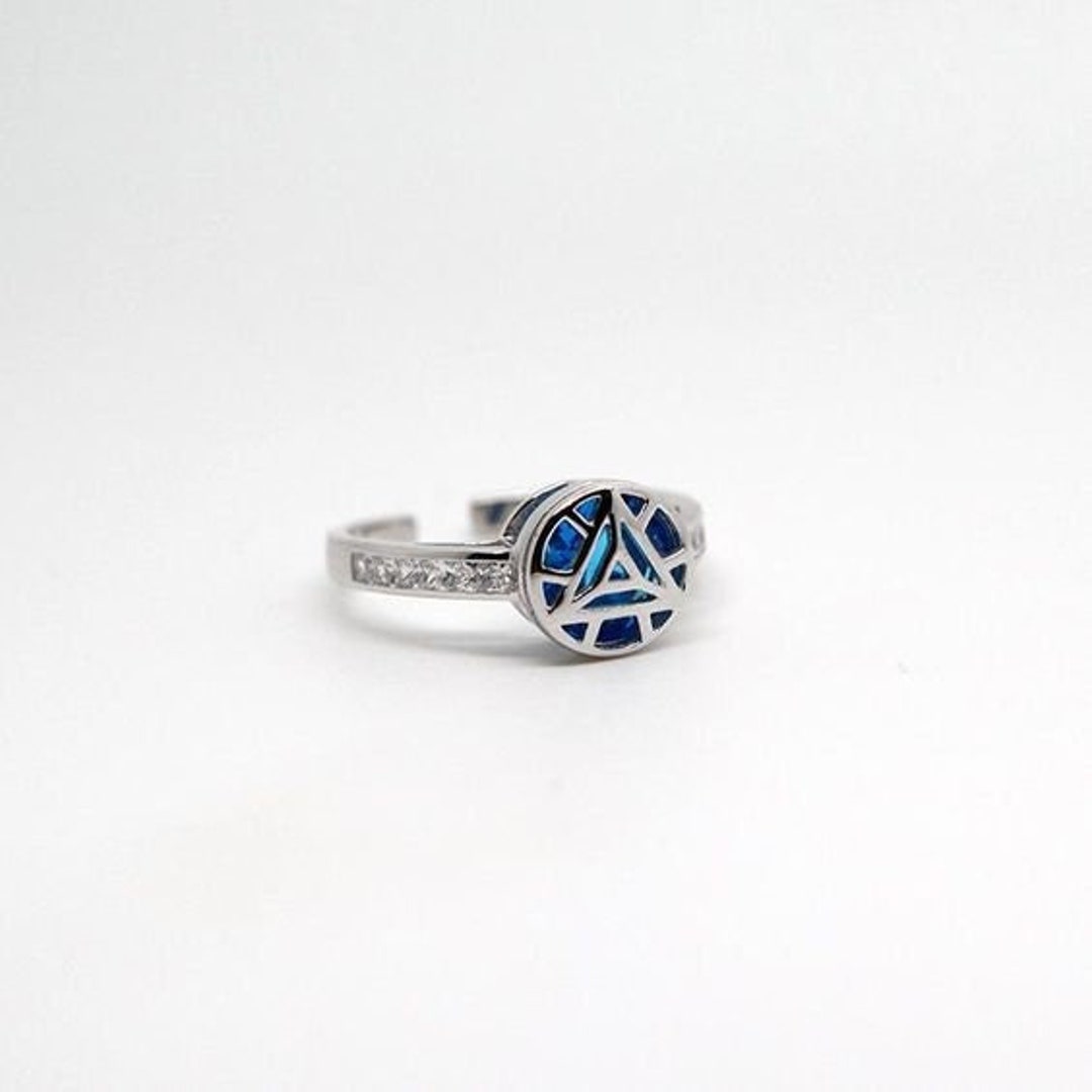 Arc Reactor Ring, Iron Man Ring, Marvel Ring, 925 Sterling Silver Ring ...