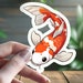 Koi Fish Sticker, Playful Decal for Laptops, Water Bottles, and More - Etsy
