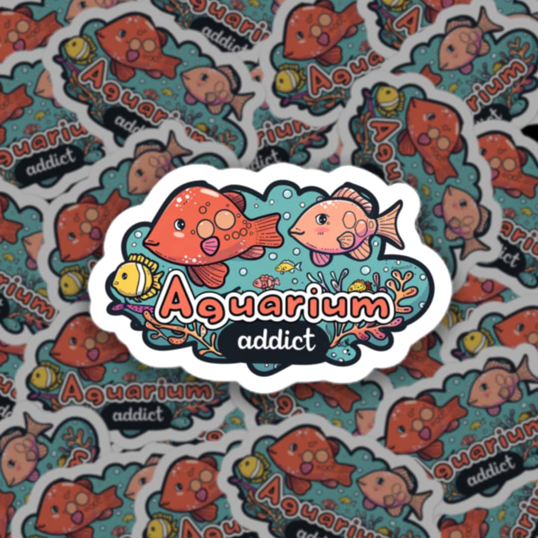 Aquarium Sticker Addict - Fish Tank Stickers Aquascape Hobby, Fishes ...