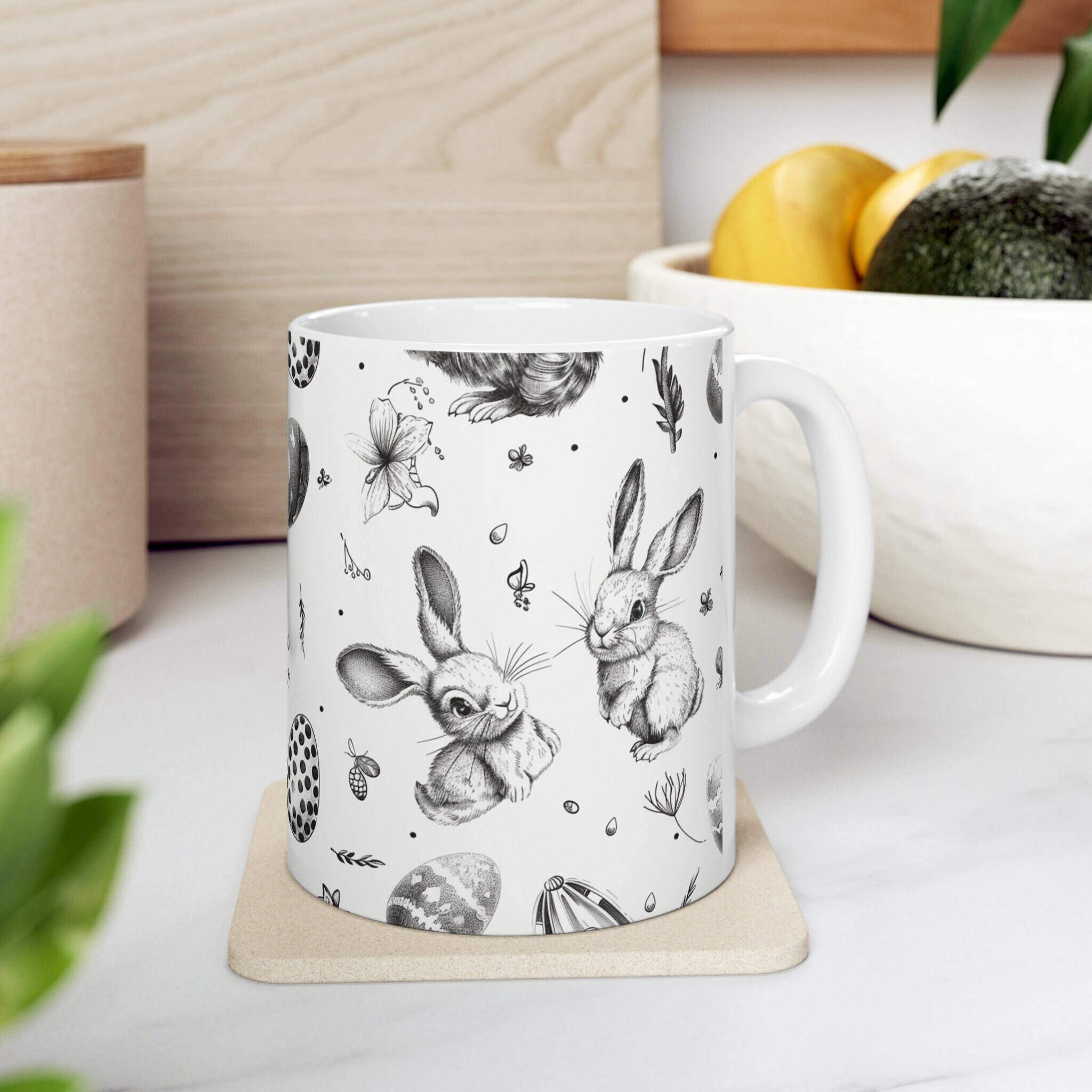 Easter Mug for Coffee Drinkware Easter Bunny Mug for Tea Mug Easter Egg ...