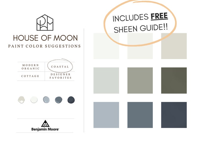 Nantucket Paint Colors, Benjamin Moore Coastal Interior Paint Palette ...