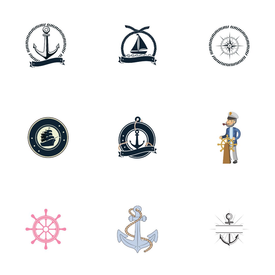 Sailor Theme Anchor 9 Png, Anchor Icon Monogram Png, Maritime Symbol ...