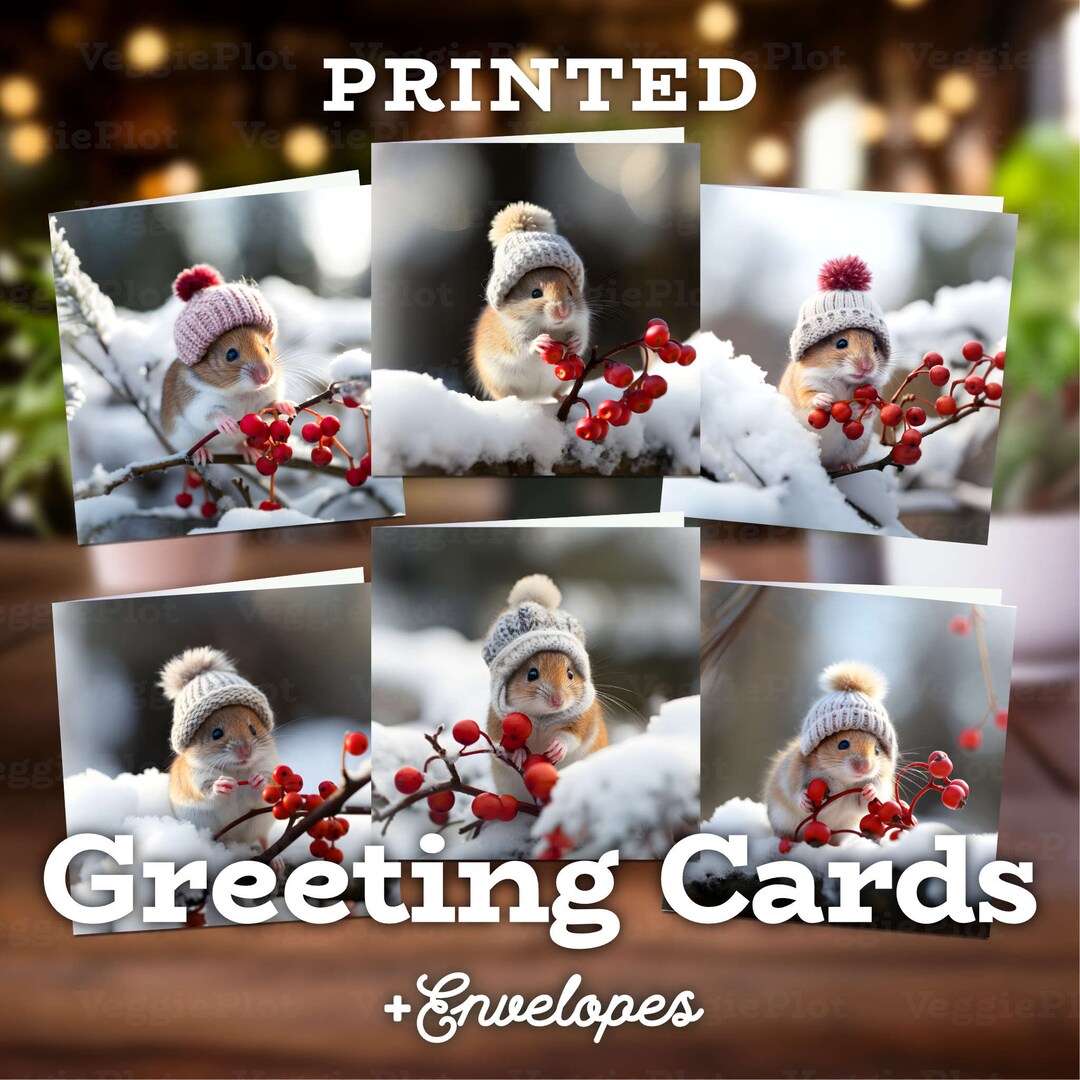 Mouse Greeting Cards Printable Greeting Cards Greetings - Etsy