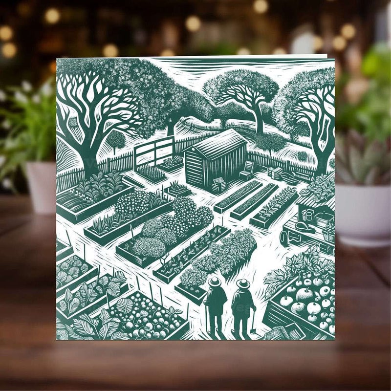 Allotment Greeting Cards - Etsy UK