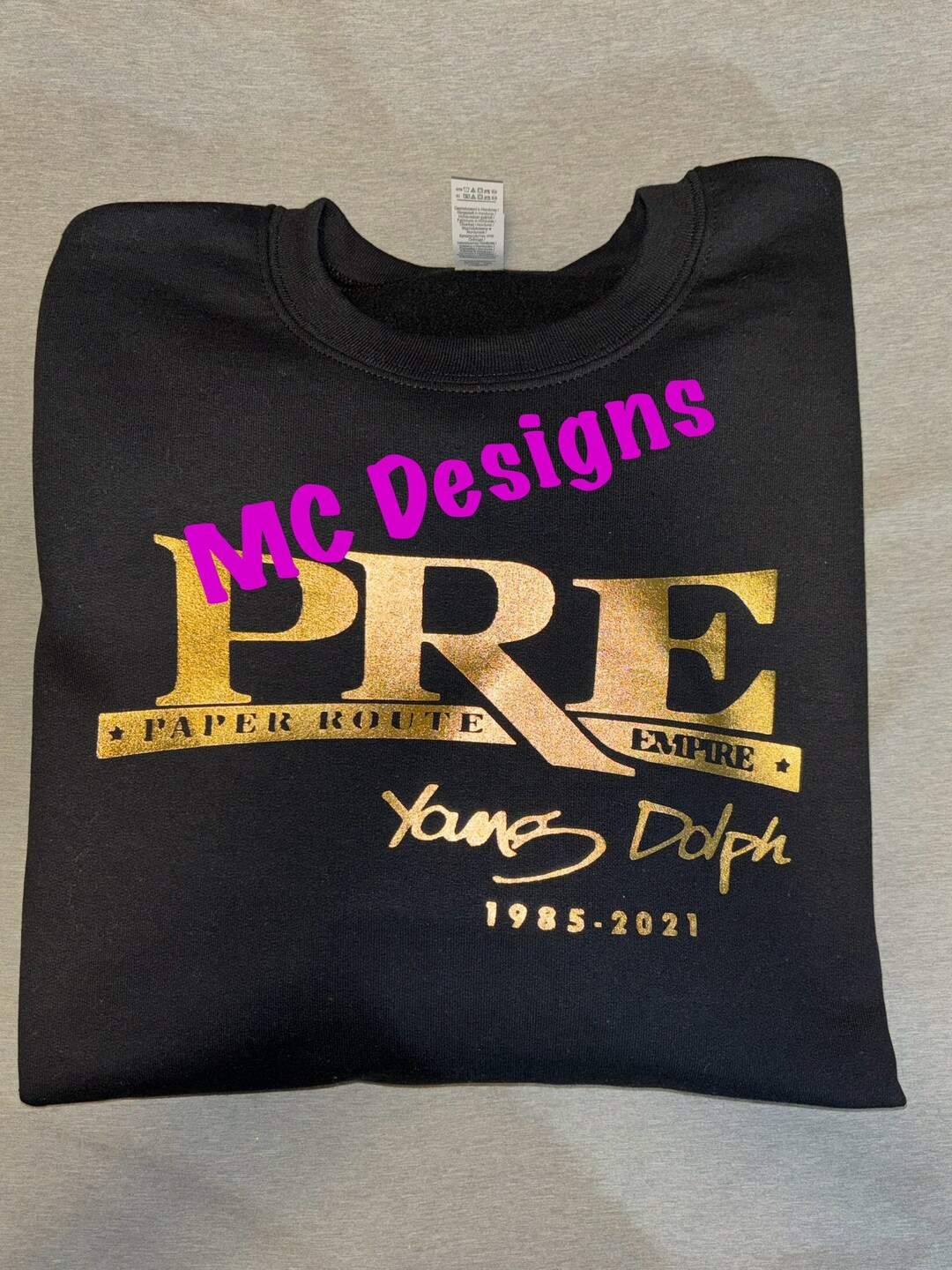 Young Dolph, PRE, Paper Route Empire, Rapper, Crewneck, - Etsy