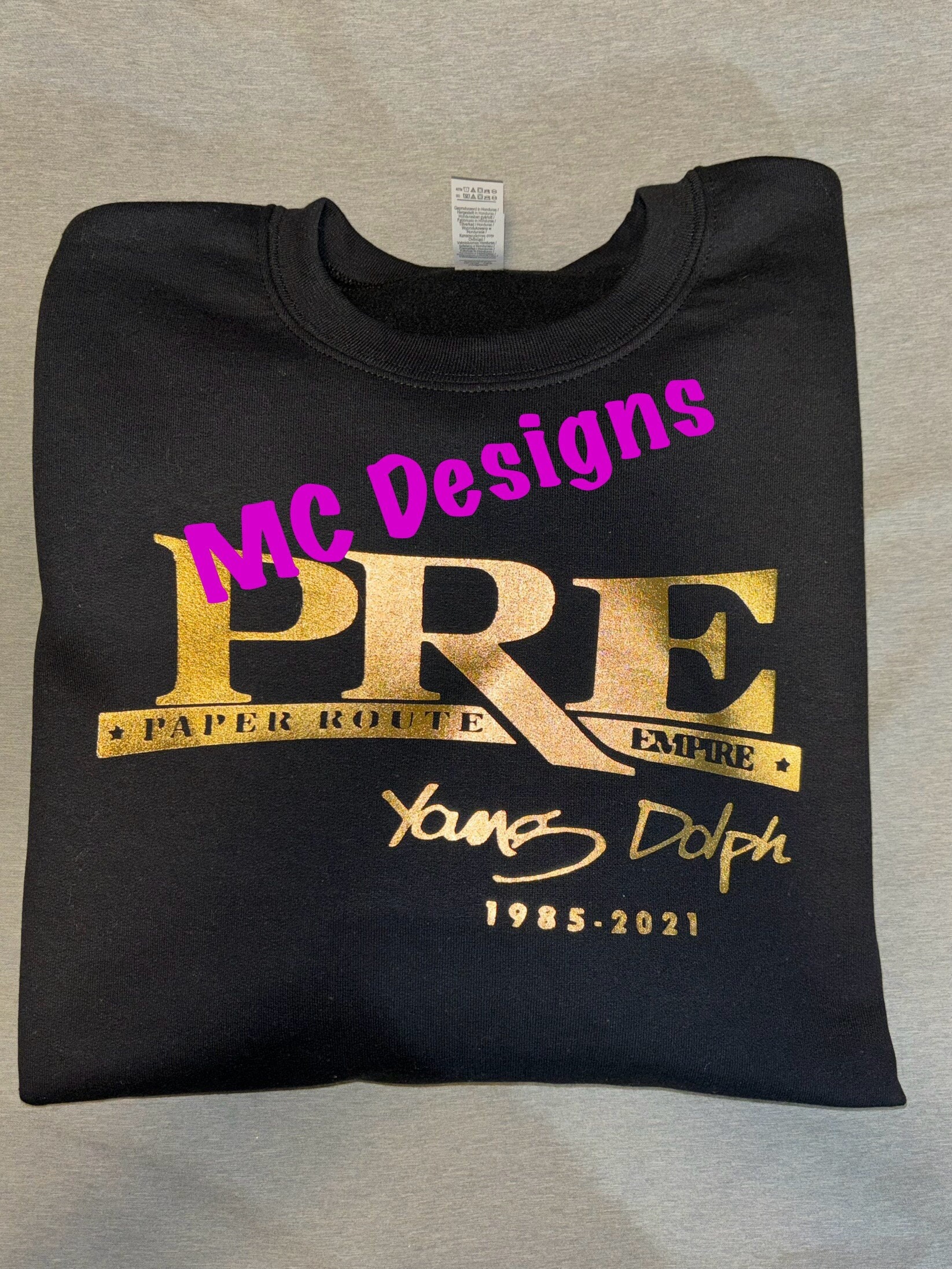 Young Dolph, PRE, Paper Route Empire, Rapper, Crewneck, - Etsy