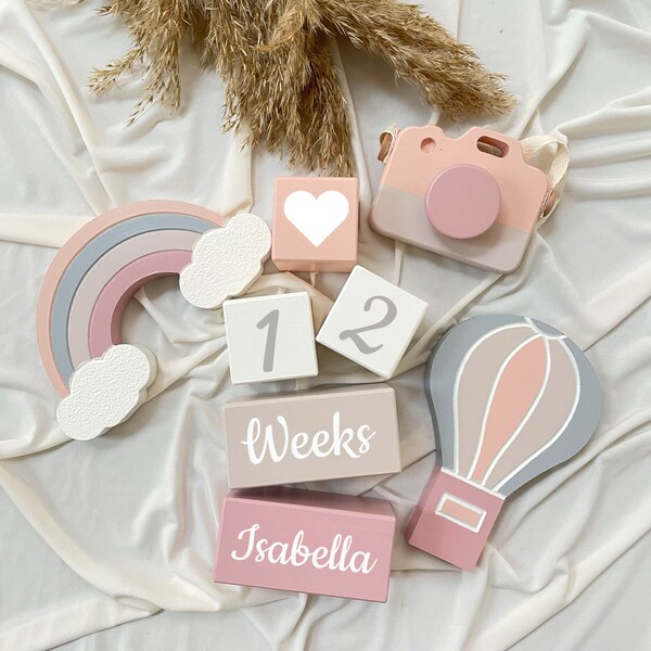 Milestone Blocks - Etsy