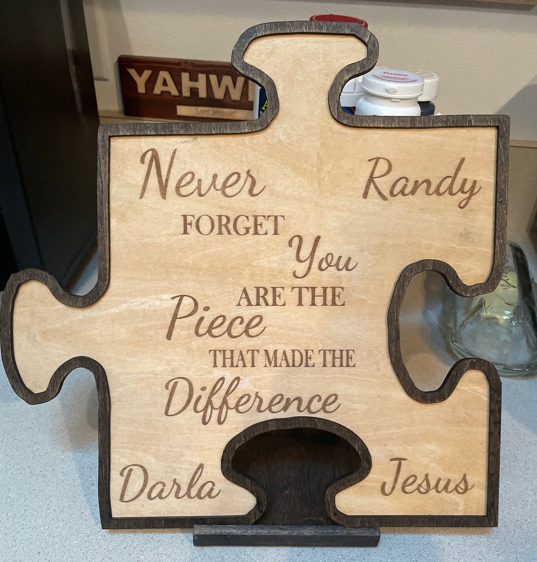 Unique Plaque, Puzzle Plaque, Anniversary, Wedding, Valentine, Gift for ...