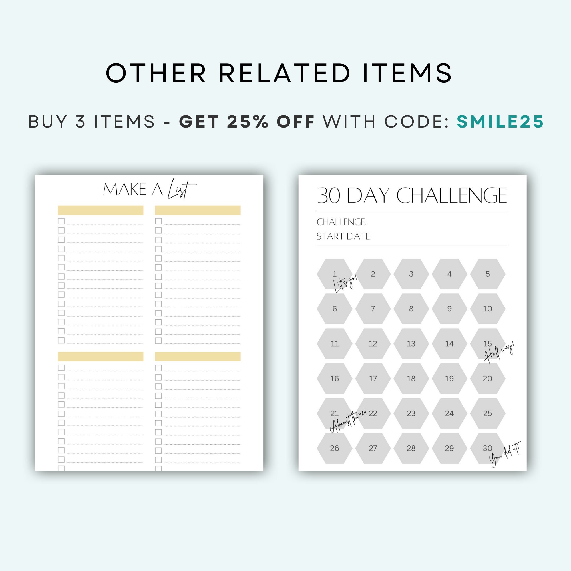 Bucket List Template, Printable Bucket List, Life Goals, 100 Things to ...