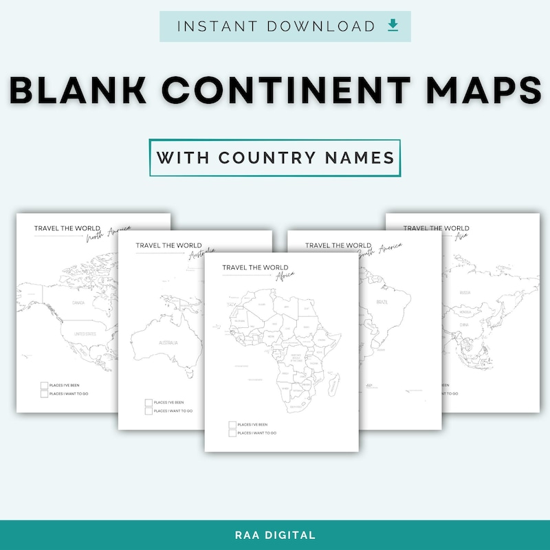 Country Map Worksheets - Etsy UK