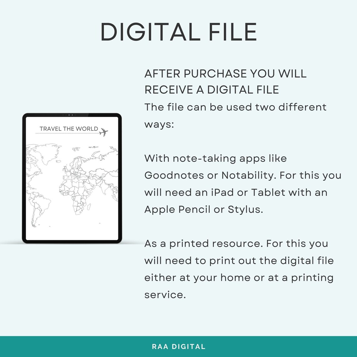 Outline Map of the World, Poster, Printable World Map, Where I've Been ...