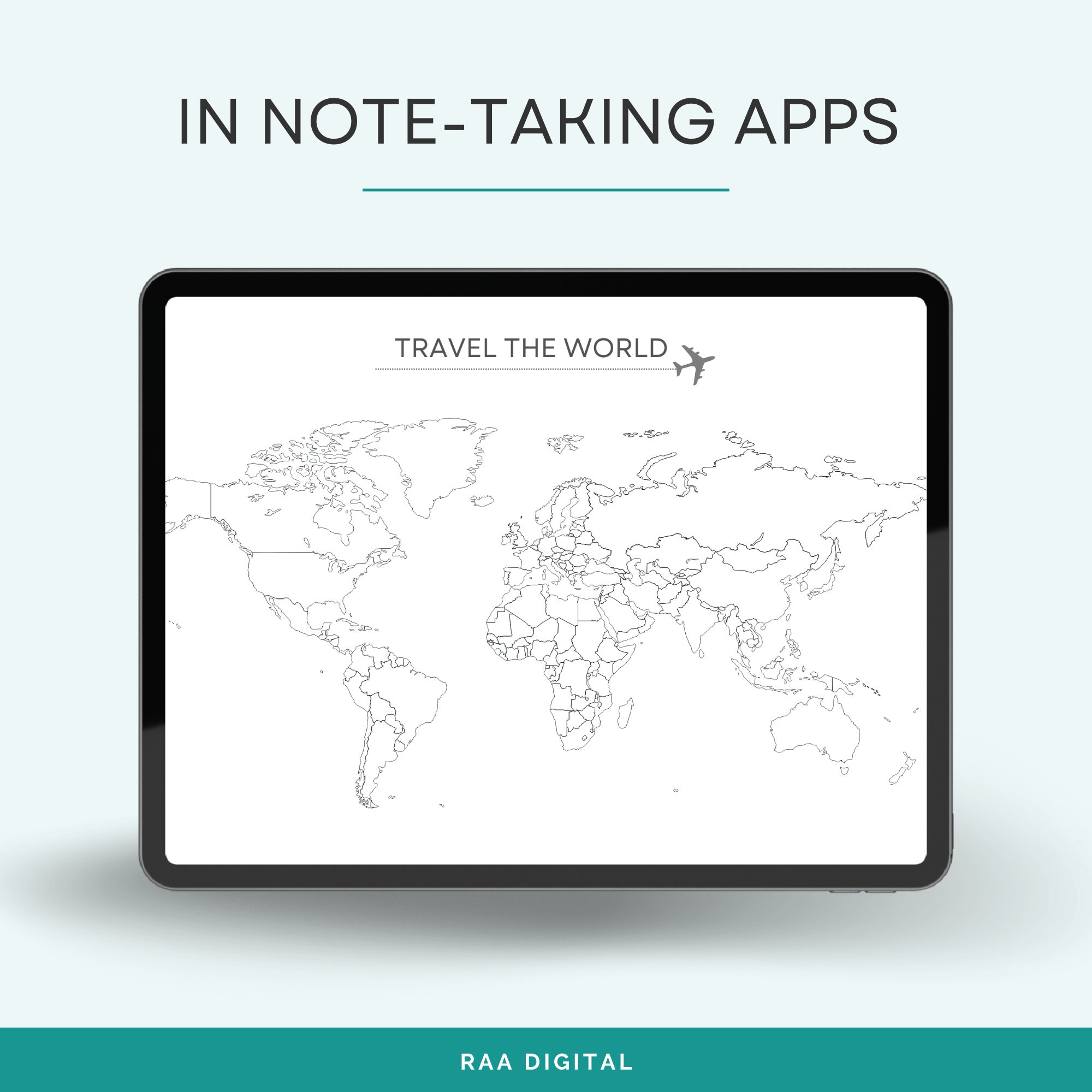 Blank Outline Map of the World, Where I've Been, Printable Blank World ...