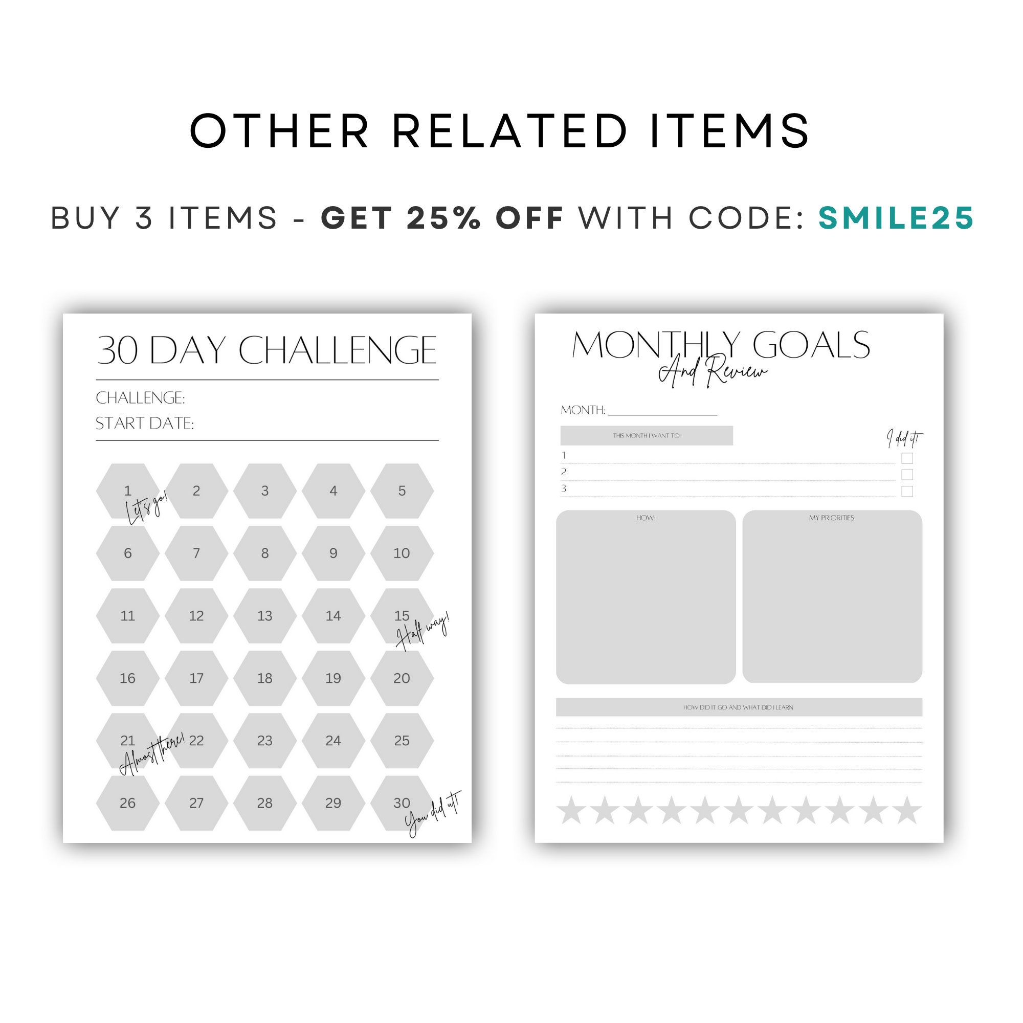 Expense Tracker Printable, Track Your Budget and Spending, Financial ...