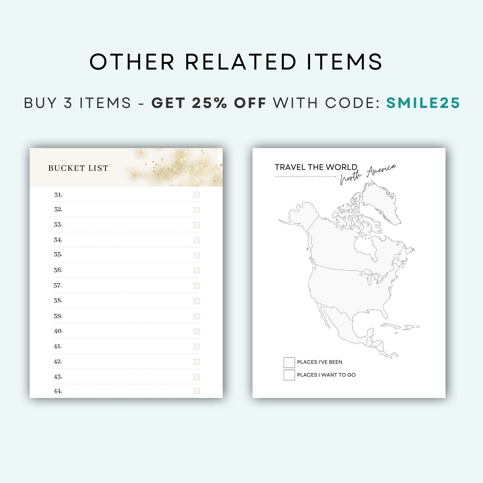 Outline Map of the World, Poster, Printable World Map, Where I've Been ...