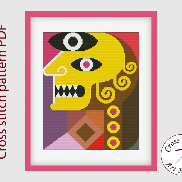 Cubism Cross Stitch - Etsy