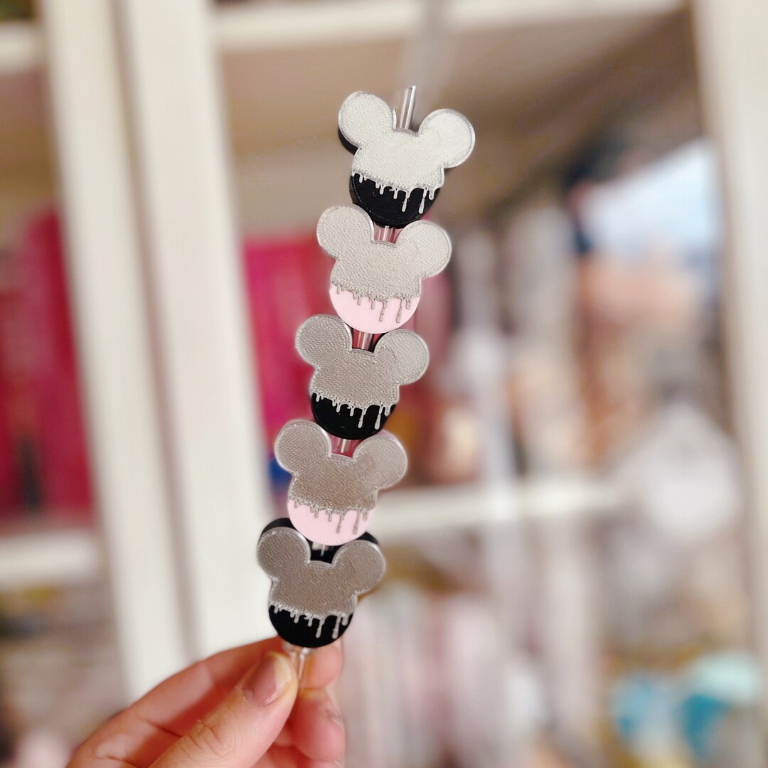 Mouse Drip 100th Anniversary Inspired Straw Topper, Mickey Inspired ...