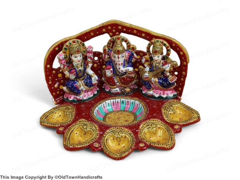 Handcrafted Panch Diya Metal Five-wick Diya for Pooja & Home Decor ...