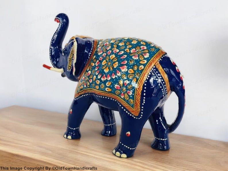 Handmade Trunk up Elephant Statue Symbol of Good Luck, Happiness ...