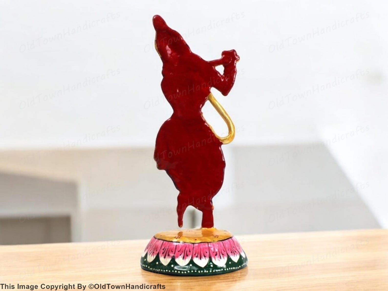 Krishna Idol Handcrafted Hindu God Statue, Spiritual Home Temple Decor ...