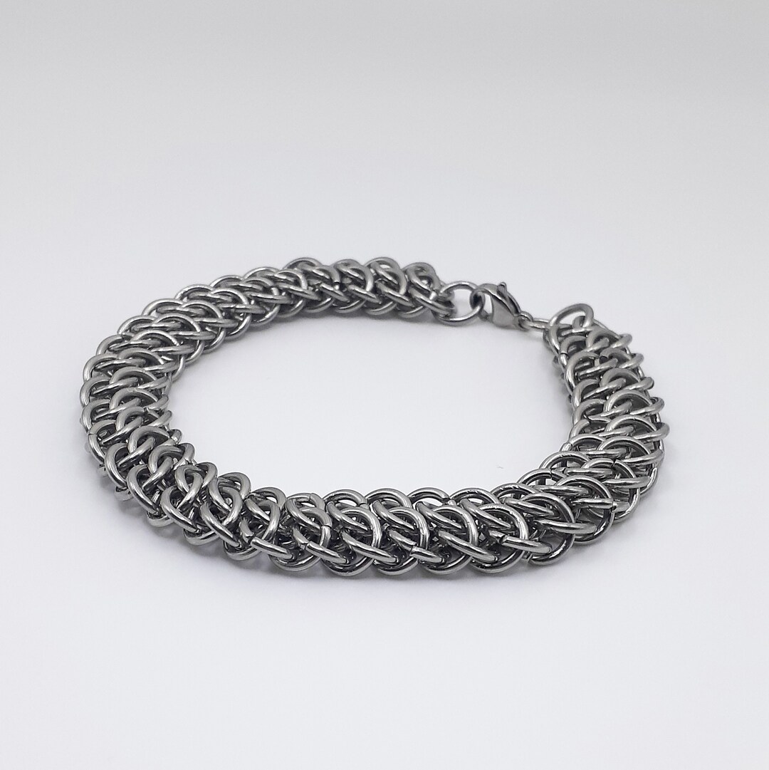 Stainless Steel Chainmaille GSG Bracelet - Etsy