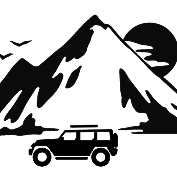 Jeep Mountain - Etsy