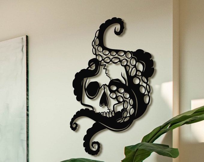 Human Skulls Svg Dxf Laser Cut Files Svg File for Cricut Octopus ...