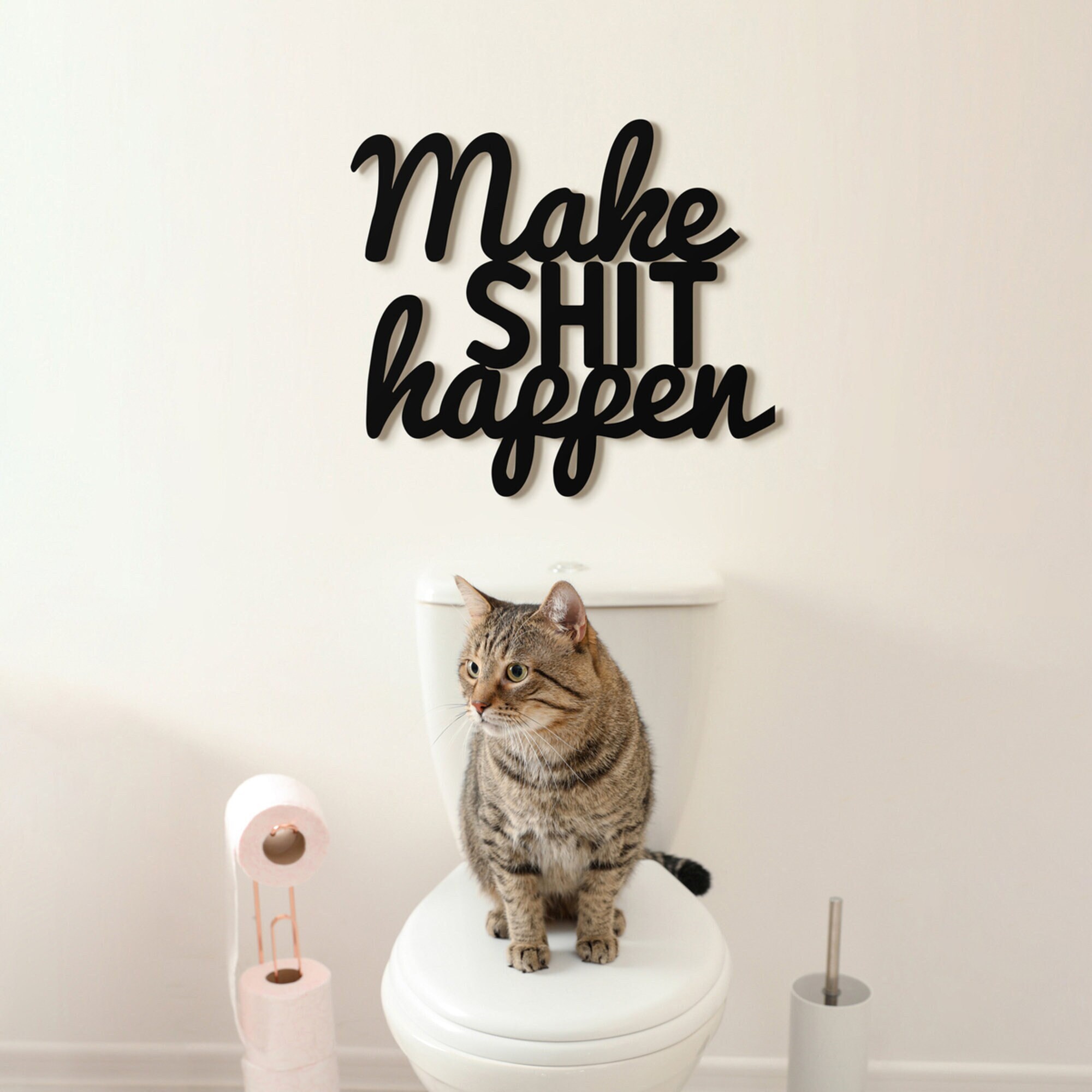 Make Shit Happen Svg Dxf File Laser Cut Files Funny Quote Dxf - Etsy