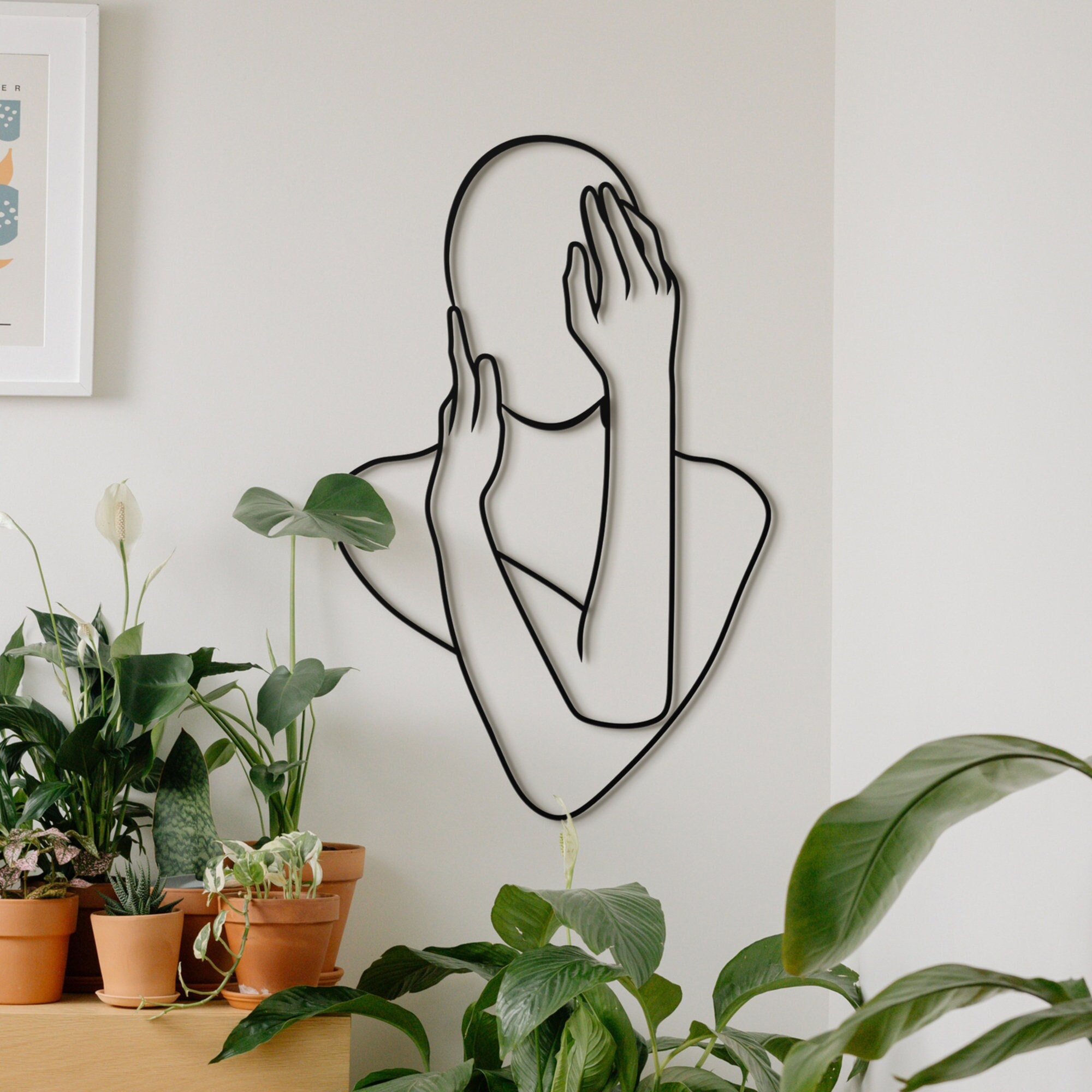 Woman Silhouette Line Art Svg DXF Laser Cut Files Svg File for - Etsy