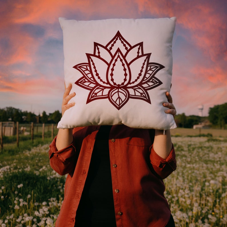 Lotus Flower DXF Laser Cut Files Lotus Mandala Svg Files for - Etsy