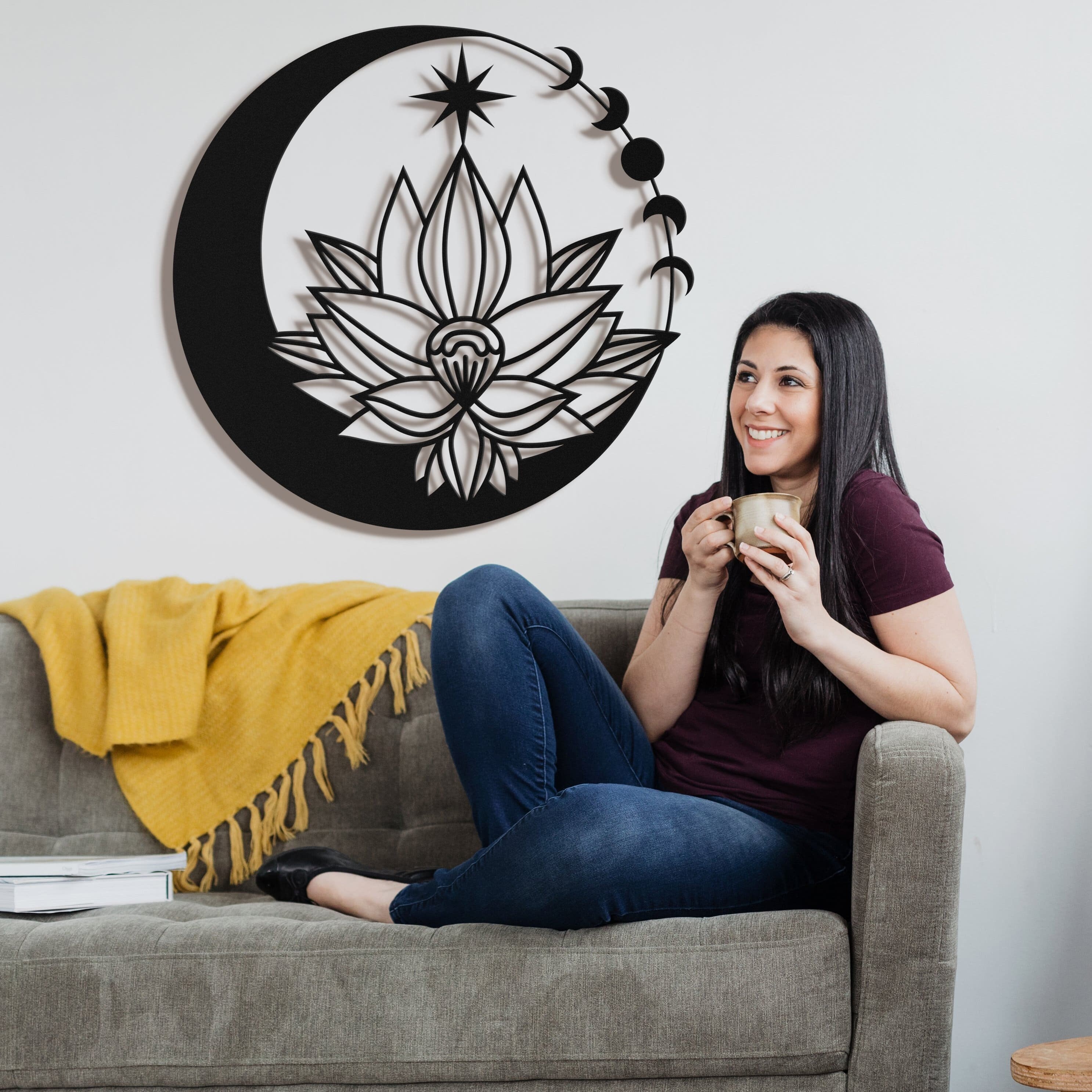 Lotus Flower Svg DXF Pdf File Laser Cut Files Svg Files for - Etsy