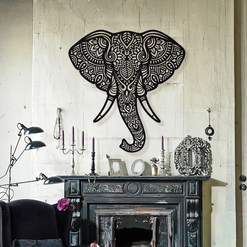 Mandala Elephant Svg Dxf Laser Cut Files SVG Files for Cricut - Etsy