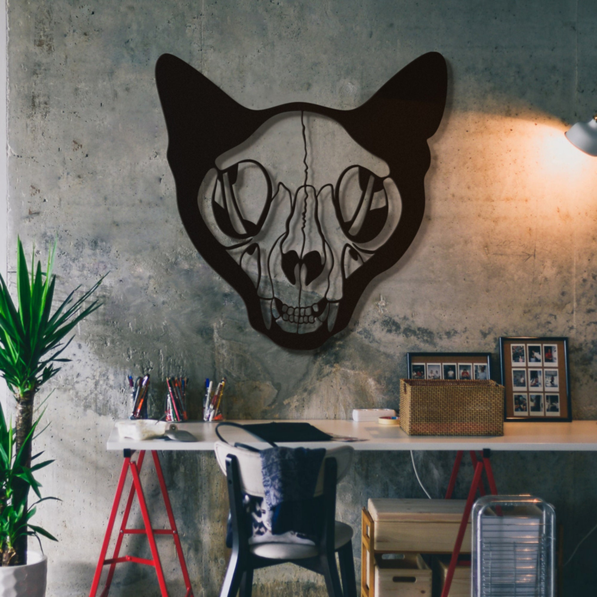 Cat Skull Svg Dxf Laser Cut Files Svg Files for Cricut Dxf - Etsy Canada