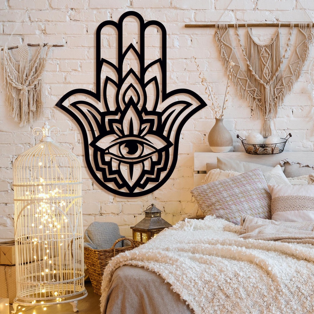 Hamsa Svg Dxf Laser Cut Files Mandala Hand Svg File for Cricut Dxf File ...