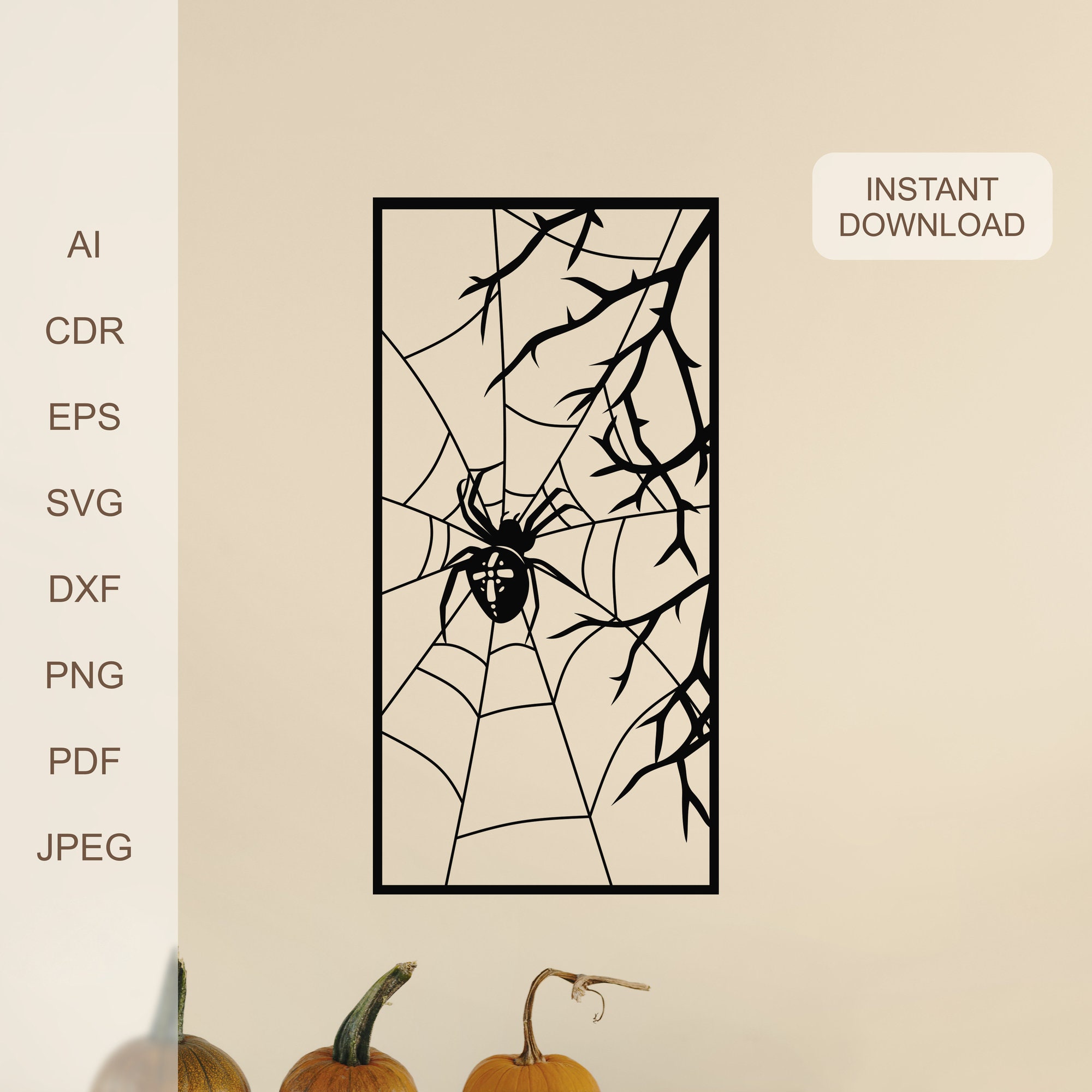 Spider Web Svg Dxf Laser Cut Files DXF Files for Cricut Dxf - Etsy