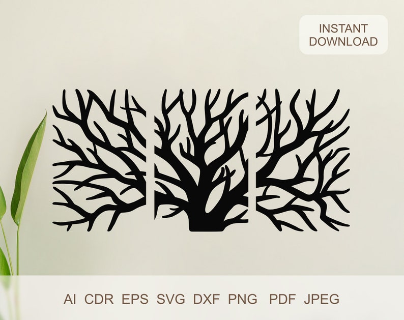 Tree Branches DXF Laser Cut Files Svg Files for Cricut Digital - Etsy ...